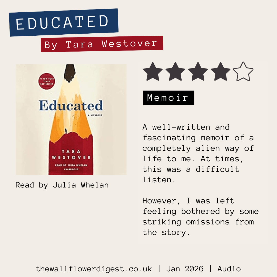 Educated by Tara Westover - The Wallflower Digest